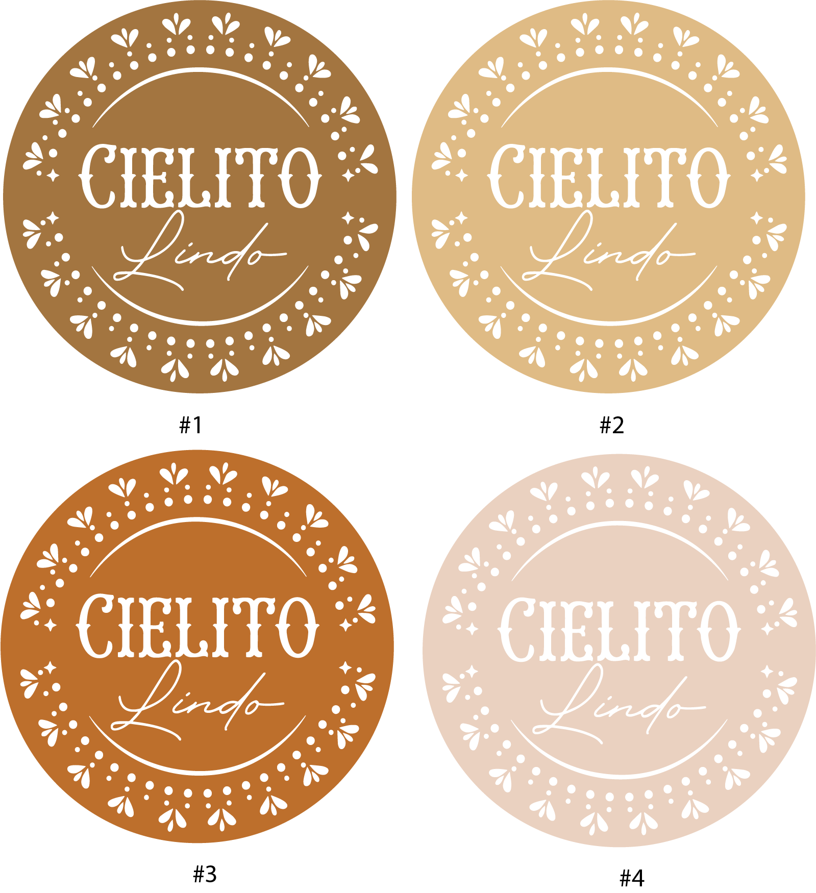 Cielito Lindo Favor stickers – 208 Sticker Lab